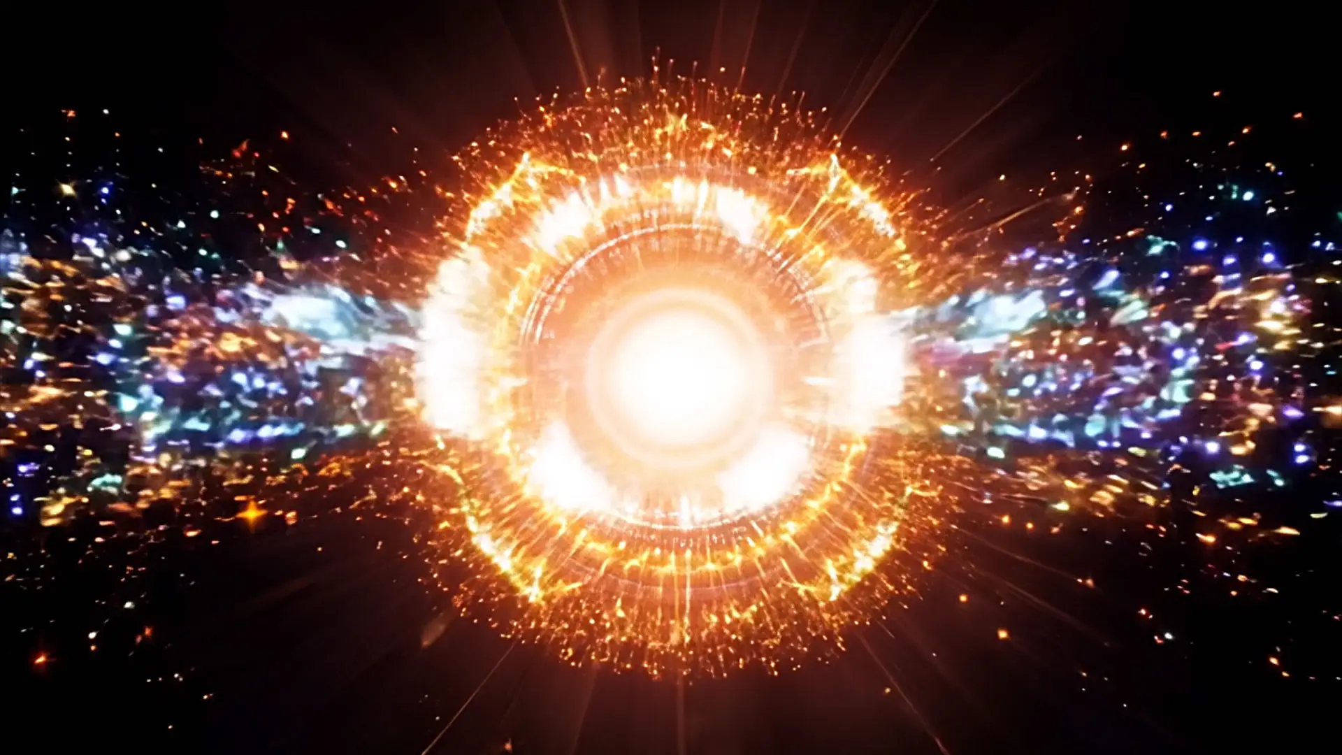 Fiery Particle Explosion Background For Intense Logo Animation | Videos